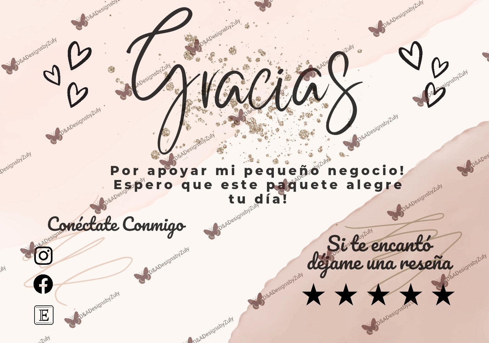 Gracias Cards- Customizable Thank You Notes- Business Thank You ...