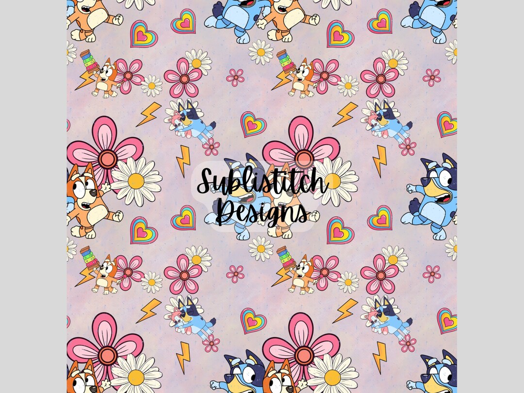 Blue Heeler Dog- Seamless Pattern- Sublimation File- Repeat Pattern for ...