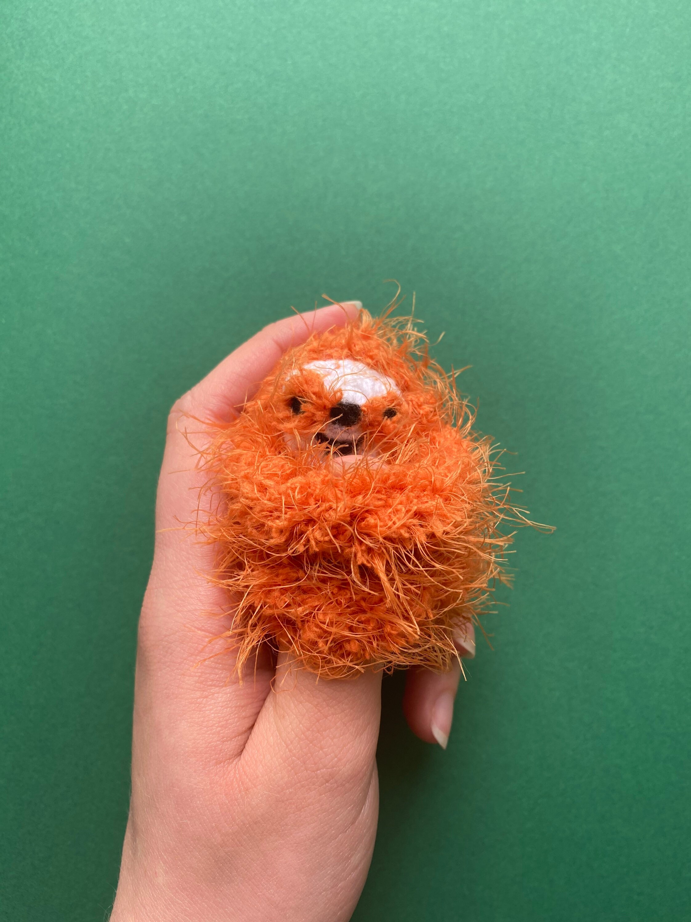 Finger Hugger Fluffy Sloth. Hand Crocheted Fidget Toy/sensory | Etsy