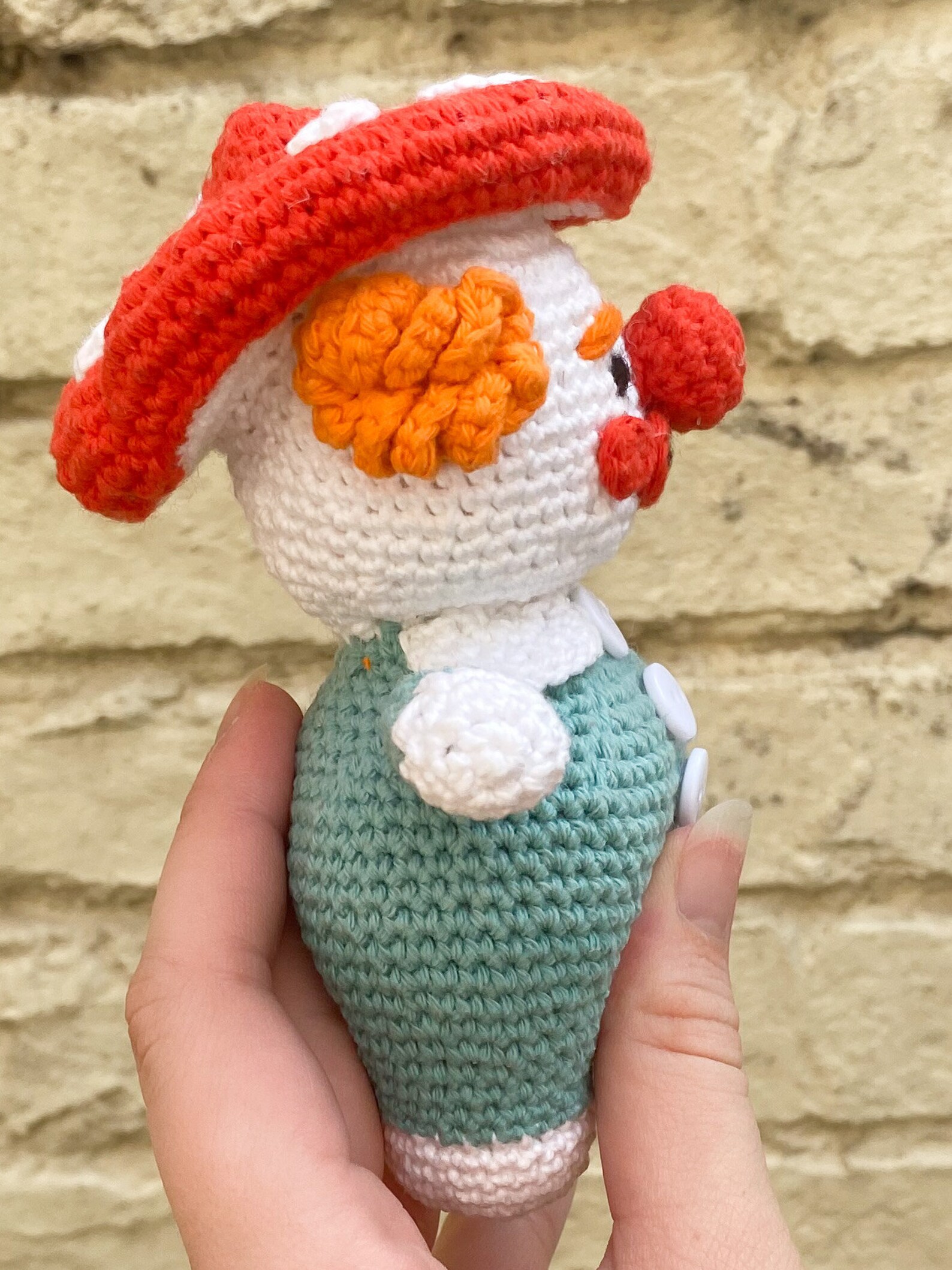 Mushroom Clown Crochet Pattern. PDF Digital Download. US - Etsy
