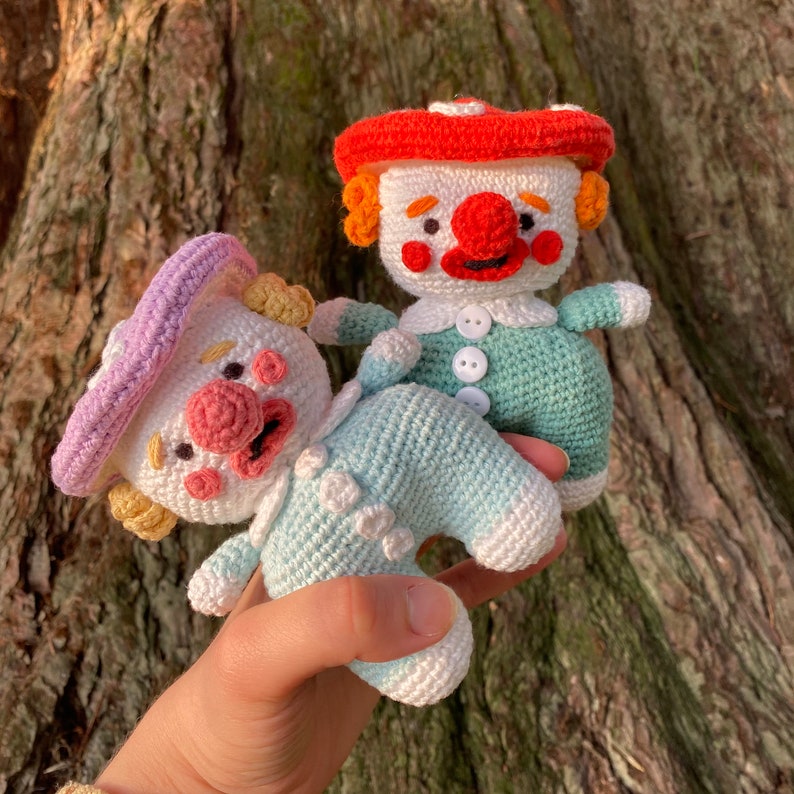 Mushroom Clown Crocheted Art Doll - Etsy