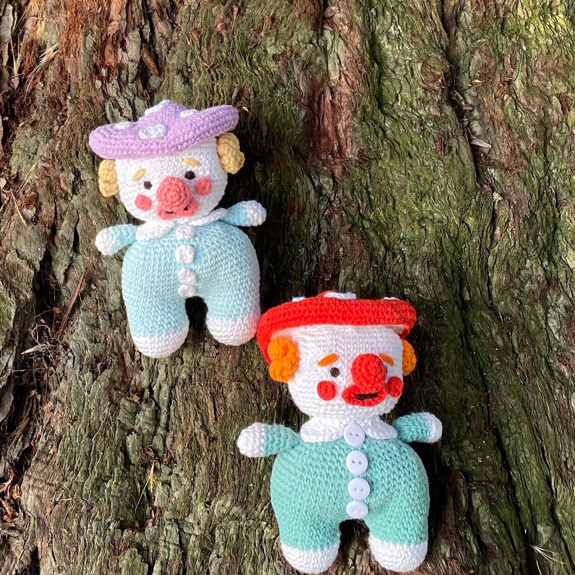 Mushroom Clown Crochet Pattern. PDF Digital Download. US - Etsy