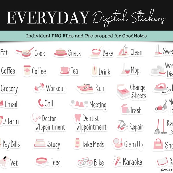 Transparent Individual Stickers - Etsy