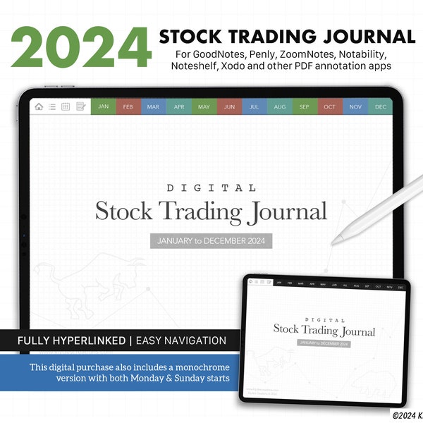 Trading Journal Template - Etsy