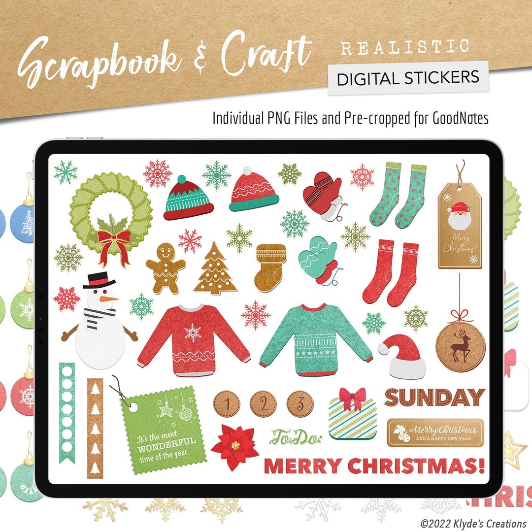 Christmas / Holidays Digital Stickers for Goodnotes - Etsy