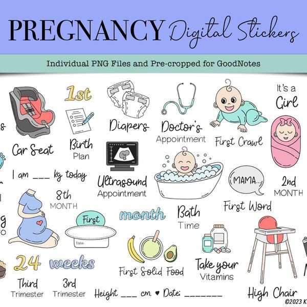 Pregnancy Stickers - Etsy
