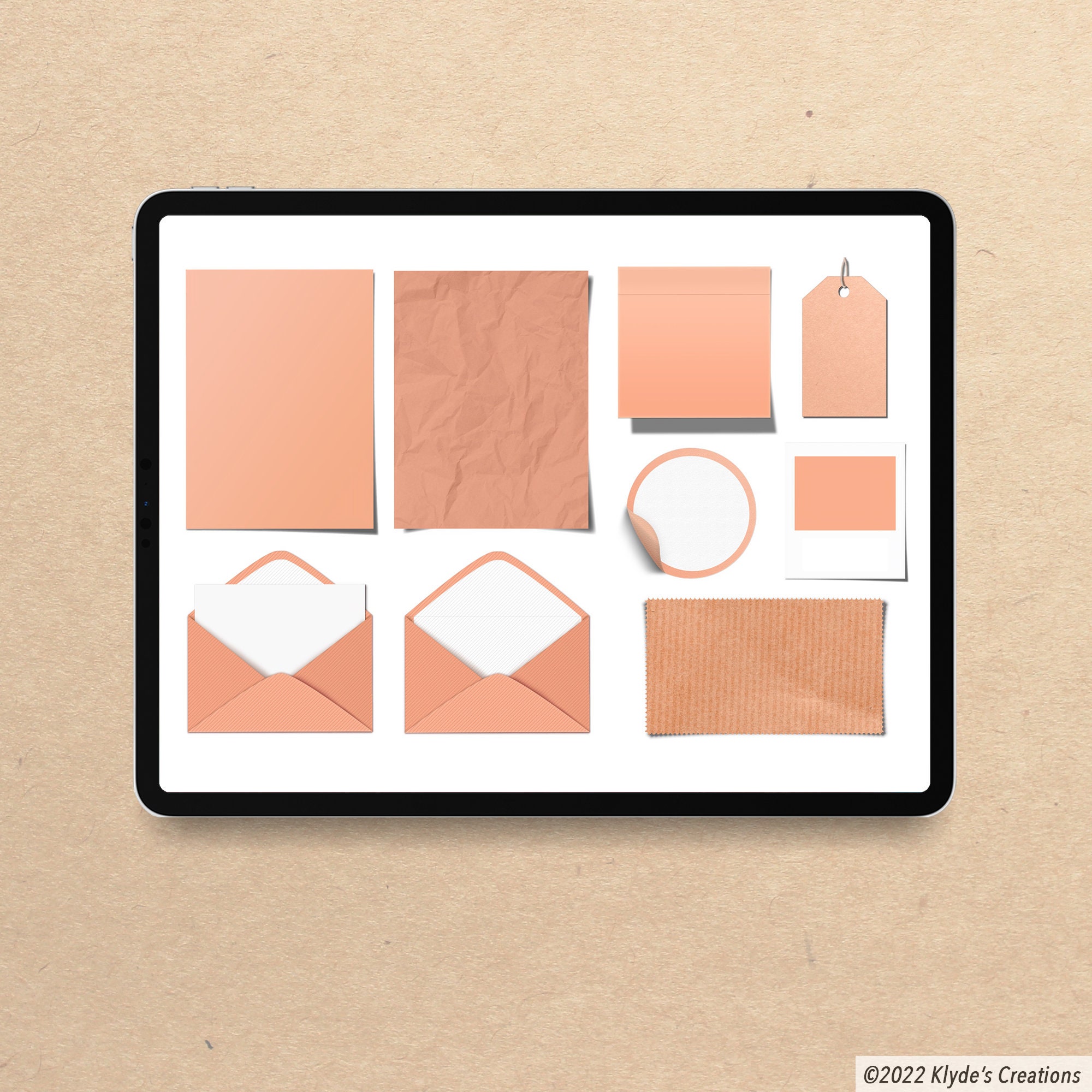 Fall Mood Board Digital Stickers Autumn Realistic Mood Board - Etsy