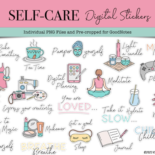 Self Care Stickers - Etsy