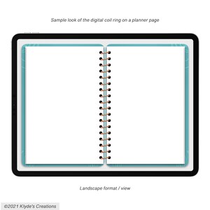 Metallic Realistic Digital Planner Coils - Gold, Silver, Rose Gold ...