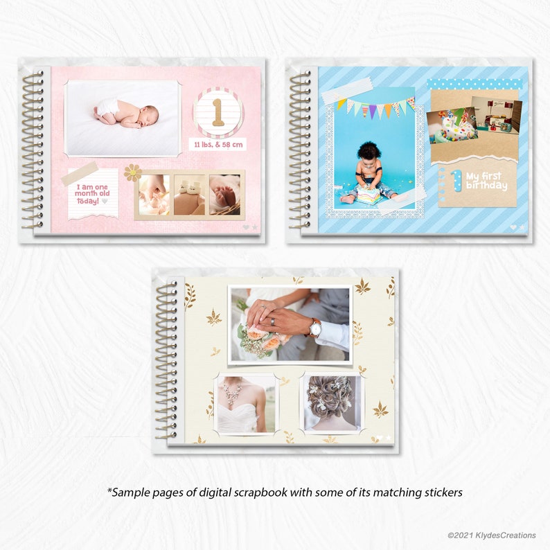 Digital Scrapbook Memory Book Photo Album Memory Keeper - Etsy