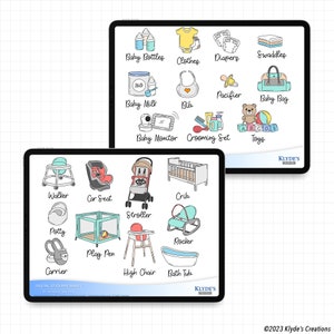 Pregnancy Baby Milestones Functional Digital Stickers Pregnant - Etsy