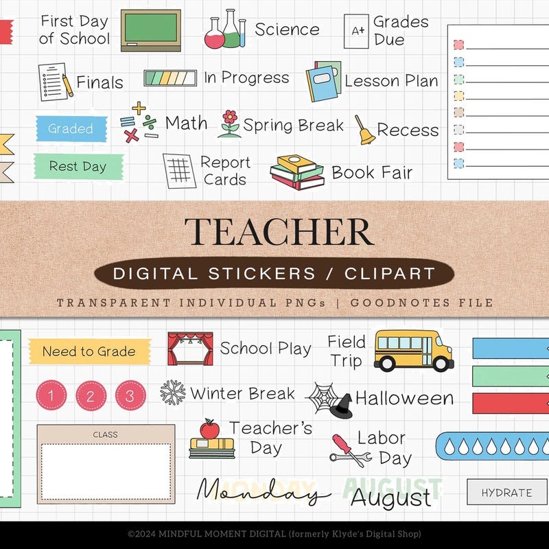 Digital Stickers - Etsy
