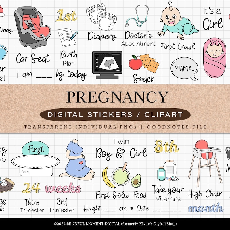 Pregnancy Stickers - Etsy