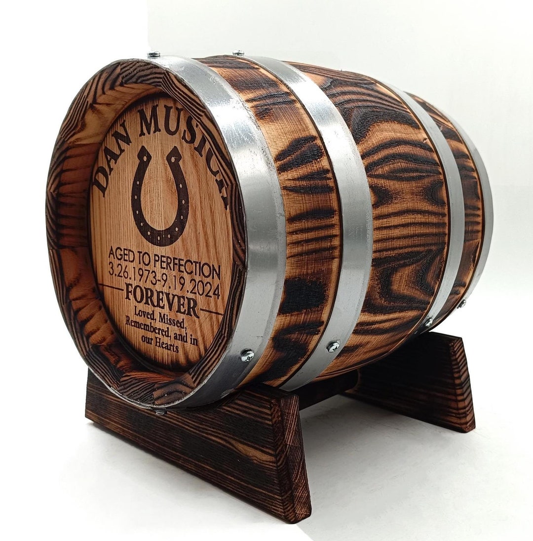 Whiskey Barrel Urn, Urns for Human Ashes, Wooden Urn, Funeral Urn ...