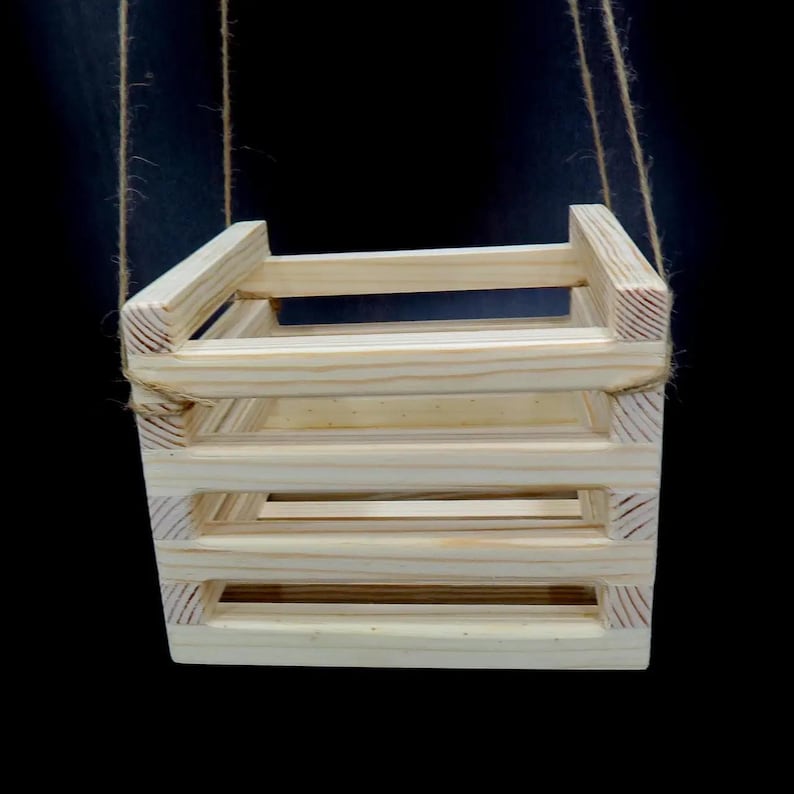 Custom Wooden Planter Box – Rustic Handmade Cachepot, Square Wooden ...