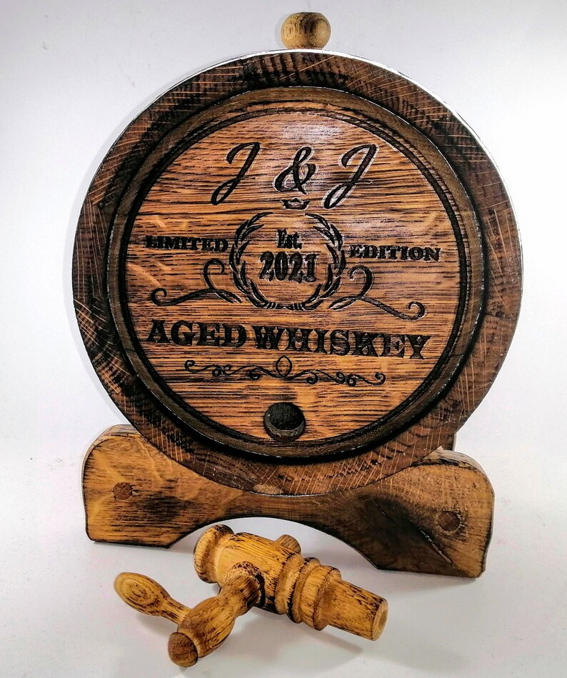 Oak Barrel Personalized Whiskey Barrel 1-2-3-5-10-15L Custom | Etsy