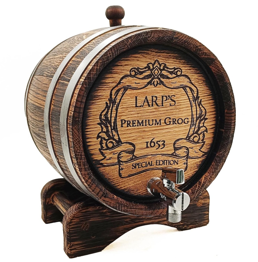 Whisky-wine-rum Barrel Wooden Barrel Personalized Whiskey Barrel 1-2-3 ...