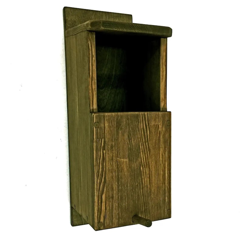Rustic Birdhouse Nesting Box for Owls, Custom Handmade Wooden Owl House ...