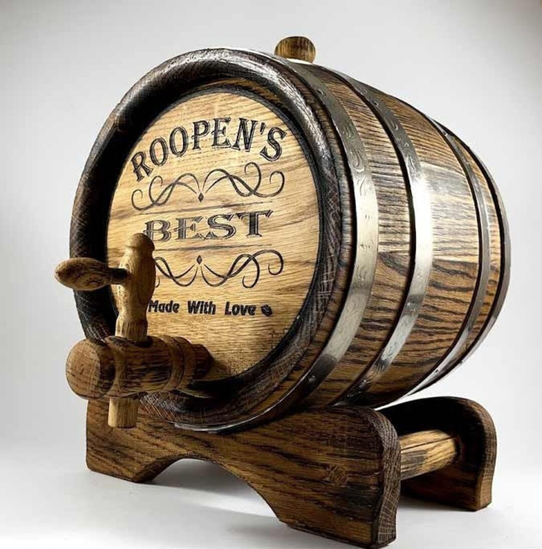 Whiskey Cask, Personalized Oak Barrel 1-2-3-5-10-15L, Custom Bourbon ...