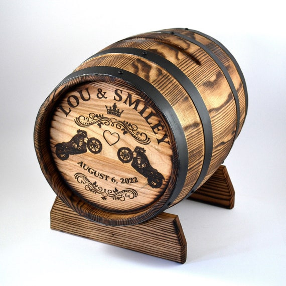 Wedding Barrel Card Box 10L Personalized Oak Whiskey Barrel - Etsy