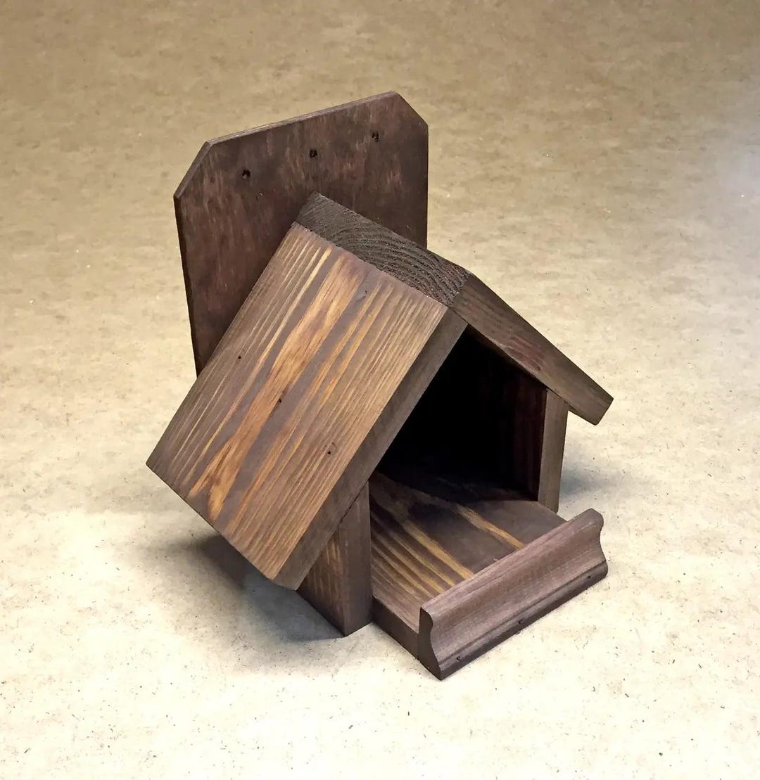Wooden Bird Nesting Box–dove Nesting Box, Eco Friendly Birdhouse for ...