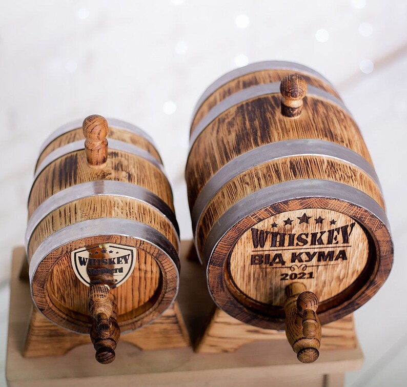 Personalized Oak Mini Whiskey Barrel 1-2 Liter Handmade Beer | Etsy