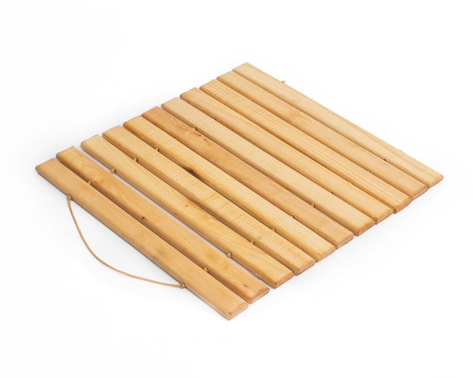 Wooden Spa Bath Mat Wooden Bath Seat Linden Wood Mat Wood | Etsy