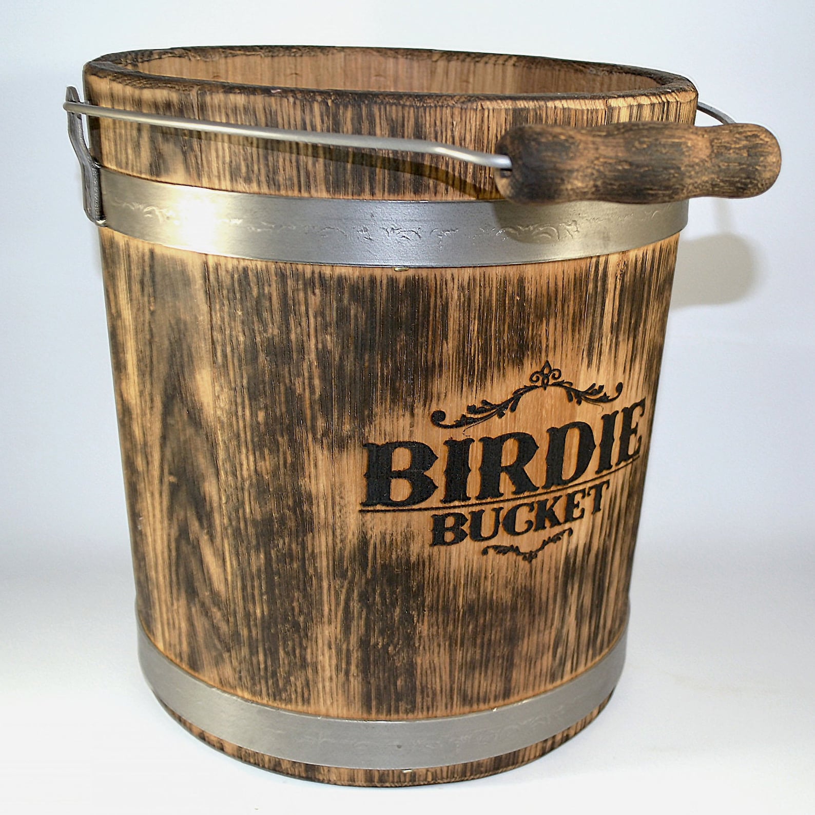 Vintage Oak Primitive Sauna Bucket With Handle, Bath Barrel for Water ...