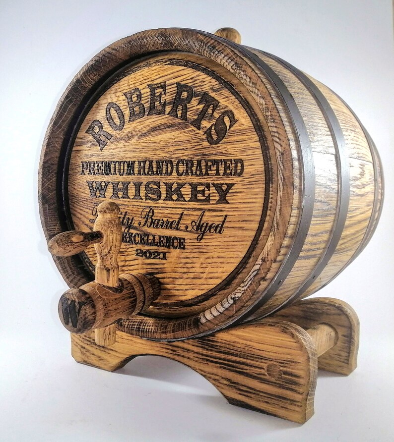 Personalized Oak Whiskey Mini Barrel 1-15L Custom Wooden | Etsy