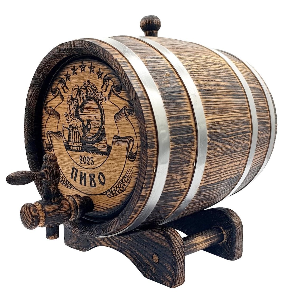 Personalized Oak Beer Keg 1-2-3-5-5-10-15L, Wooden Cask, Whiskey-wine ...