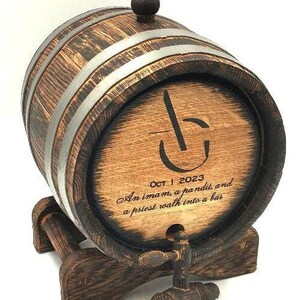 Custom Beer Keg, Personalized Oak Whiskey Barrel, Vintage Gift for ...