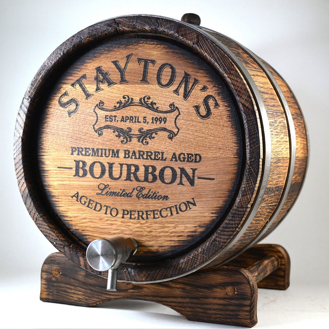 Personalized Bourbon Barrel 1-2-3-5-10-15L, Whisky-wine-rum Barrel ...