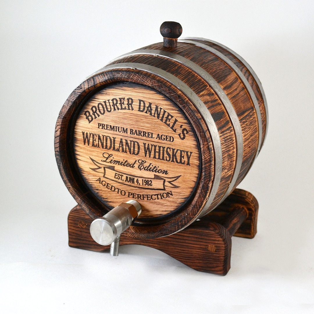 Personalized Whiskey Barrel 1-2-3-5-10-15L, Whisky-wine-rum Barrel ...