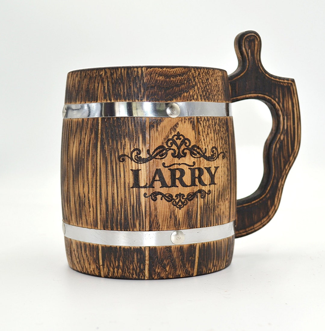 Wooden Tankard, Beer Mug, Tavern Mug, Wedding Party Gifts, Personalized ...
