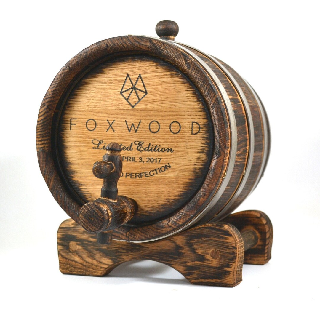 Personalized Wooden Whiskey Barrel 1-15L, Oak Keg, Wood Rum Cask ...