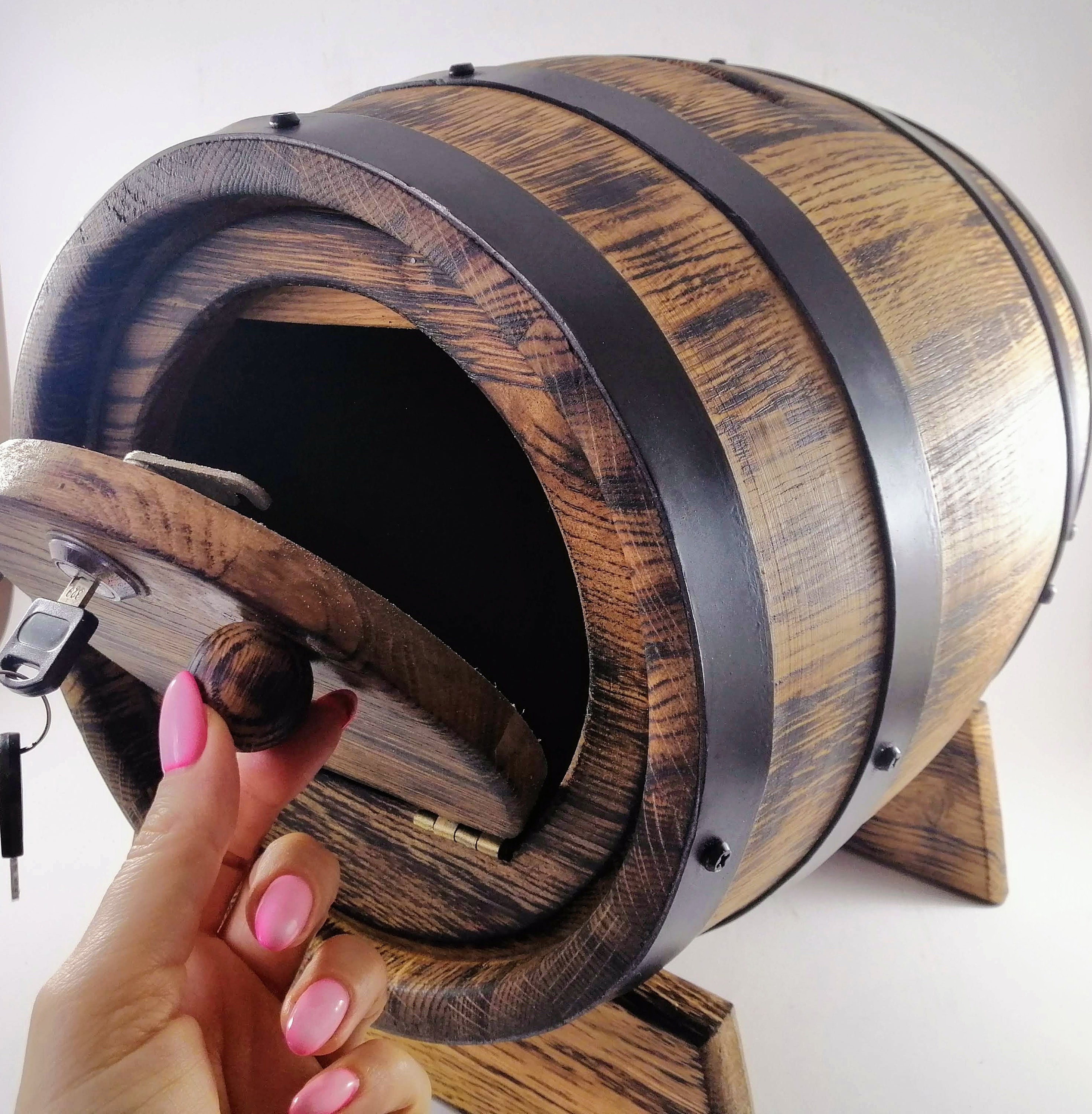 Wedding Barrel Card Box 10L Personalized Oak Whiskey Barrel - Etsy ...