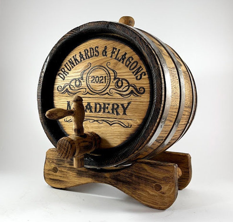 Whiskey Barrel Personalized Wooden Cask 1-2-3-5-10-15L | Etsy