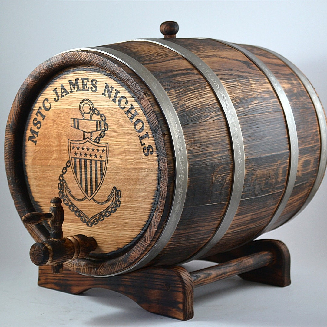 Personalized Whisky-wine-rum-bourbon-beer-tequila Barrel, Custom Wooden ...