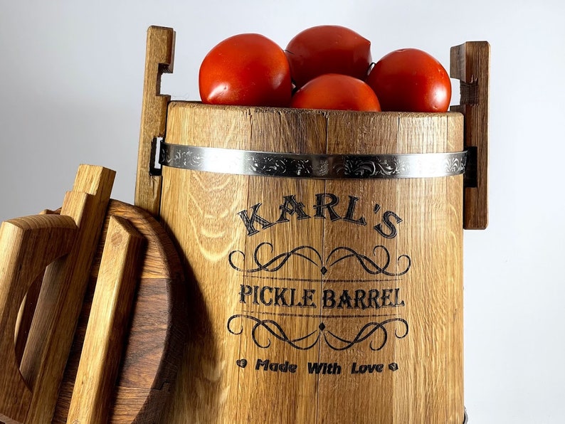 Personalized Pickle Oak Barrel 3L-5L-10L-15L Wood Vat With a - Etsy