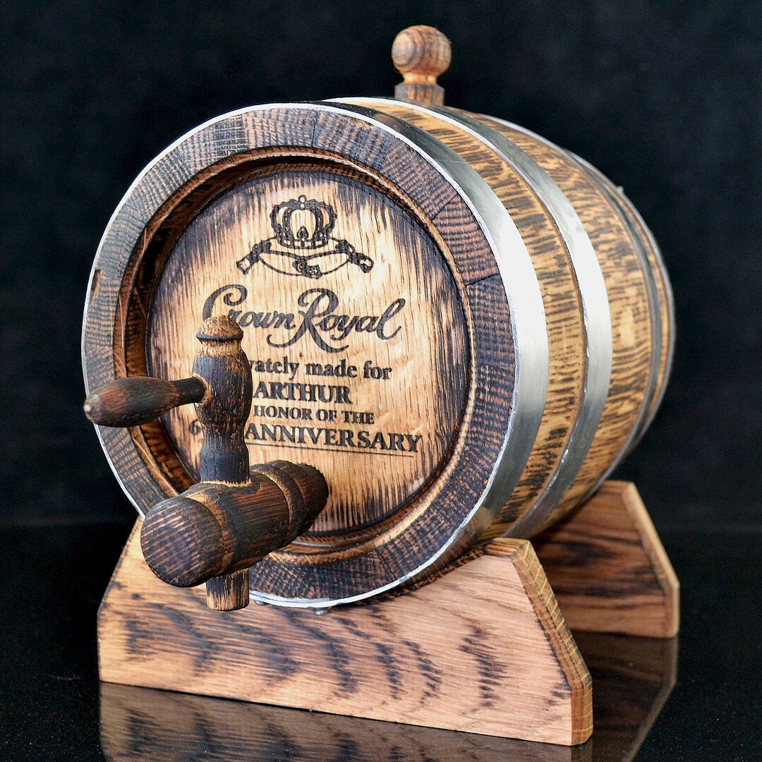 Personalized Oak Whiskey Mini Barrel 1-15L, Custom Wooden Whisky-wine ...