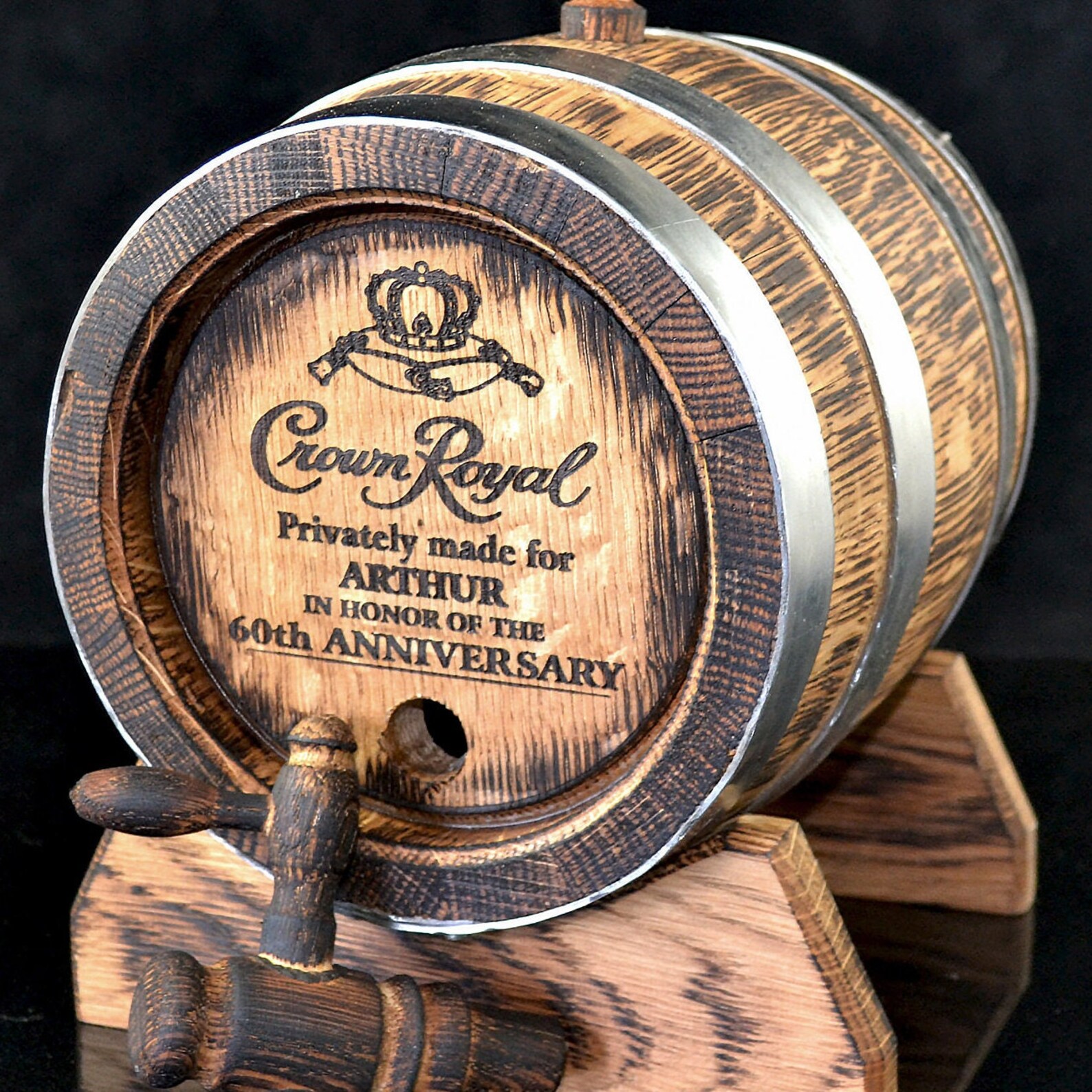 Personalized Oak Whiskey Mini Barrel 1-15L, Custom Wooden Whisky-wine ...