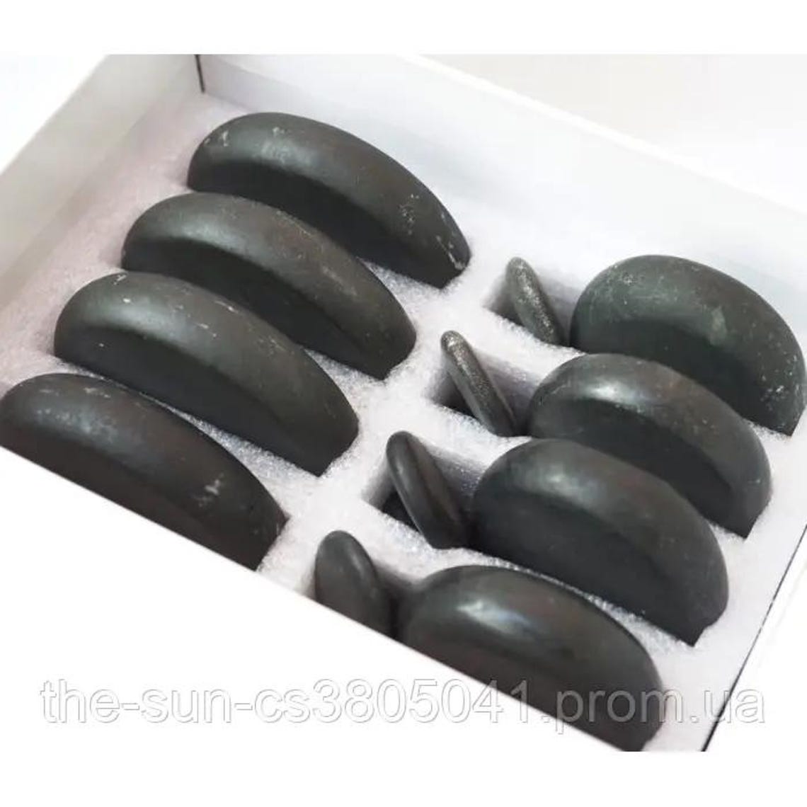 Custom 16-piece Volcanic Hot Stone Massage Set, Basalt Stones for Spa ...