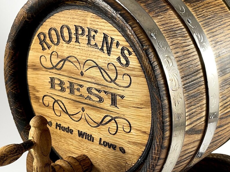 Whiskey Cask, Personalized Oak Barrel 1-2-3-5-10-15L, Custom Bourbon ...