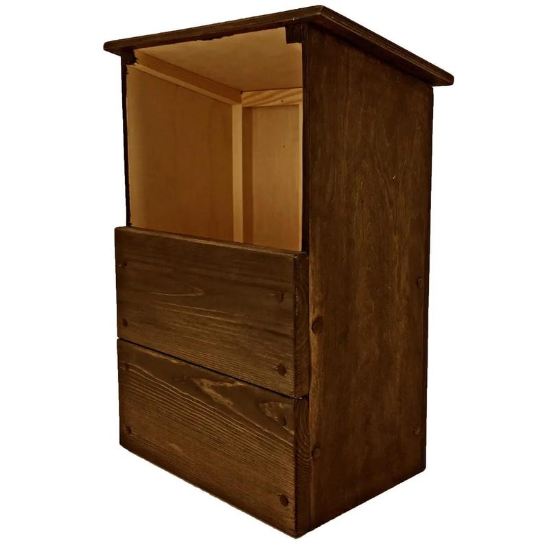 Custom Rustic Wooden Owl House–handmade Large Bird Box, Eco-friendly ...