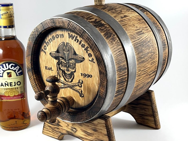 Rum Pirate Barrel 1-2-3-5-10-15L Whiskey-wine-bourbon Barrel | Etsy