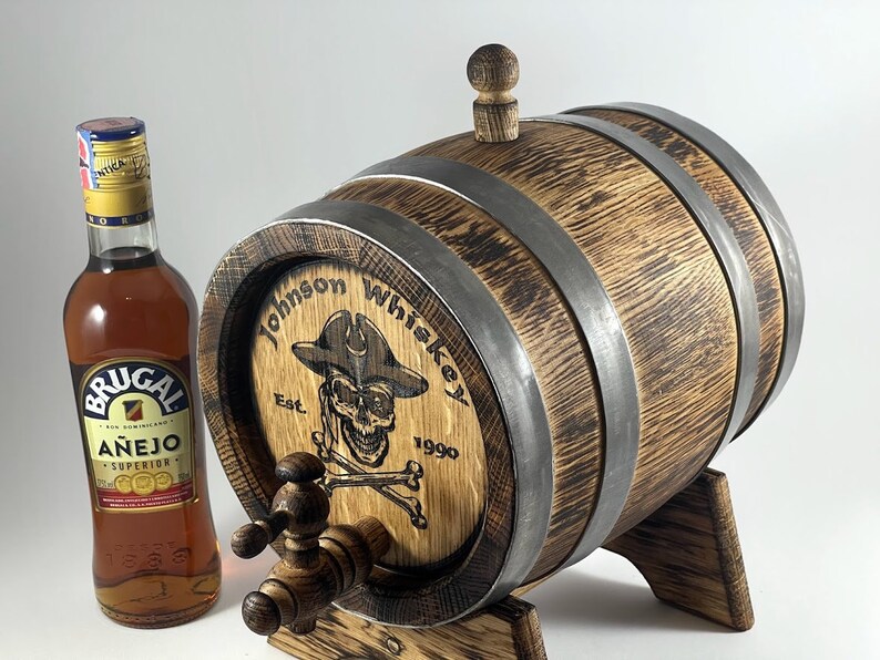 Rum Pirate Barrel 1-2-3-5-10-15L Whiskey-wine-bourbon Barrel | Etsy