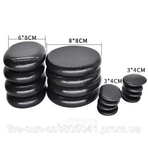 Custom 16-piece Volcanic Hot Stone Massage Set, Basalt Stones for Spa ...