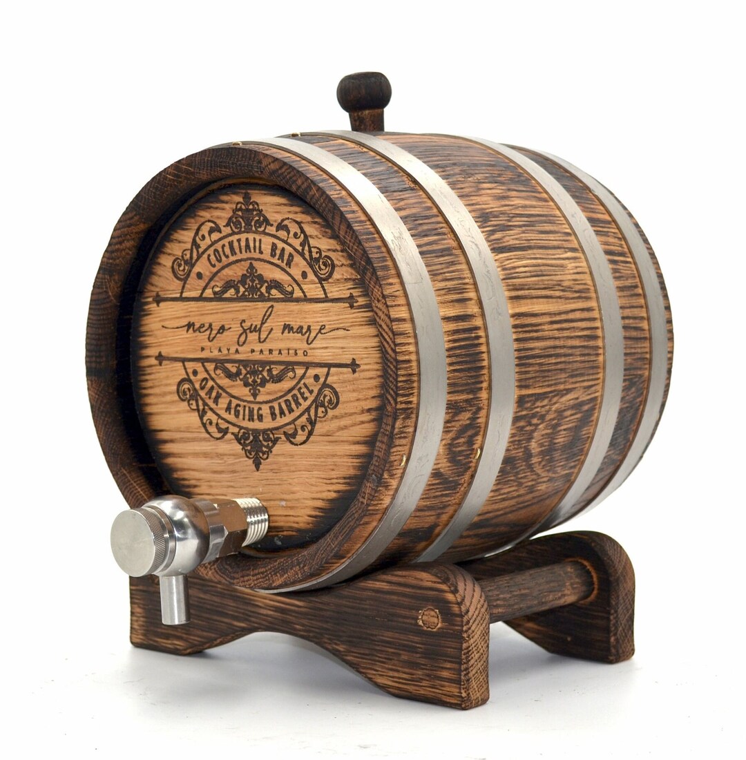 Personalized Whiskey Barrel 1-2-3-5-10-15L, Whisky-wine-rum Barrel ...