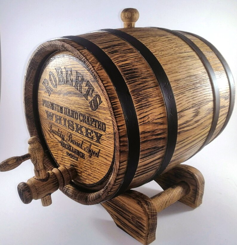 Personalized Oak Whiskey Mini Barrel 1-15L Custom Wooden | Etsy