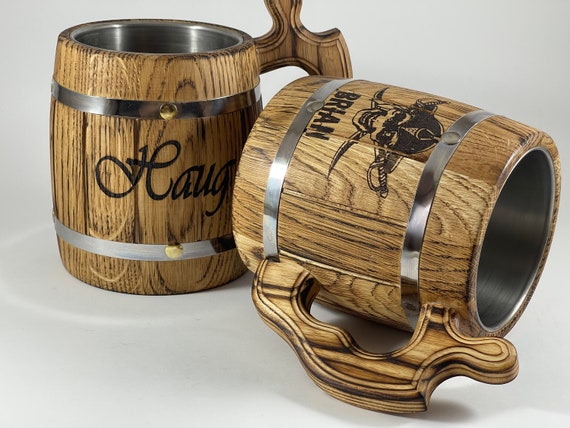 Wooden Tankard Beer Mug Tavern Mug Wedding Party Gifts | Etsy